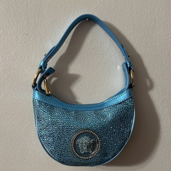 Versace | Bags | Versace X Dua Lipa Medusa Repeat Hobo Leather ...